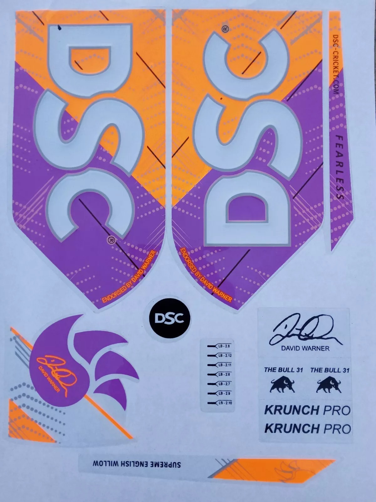 2023 Latest DSC Cricket Bat Stickers | Players Edition Cricket Bats 3D ...