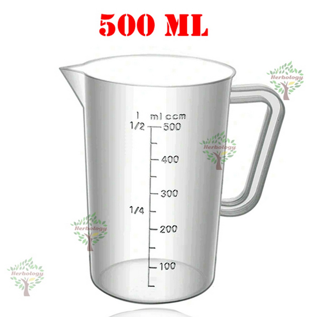 Measuring Jug, 500 ml - Polypropylene for Baking Beaker Liquid Measure ...