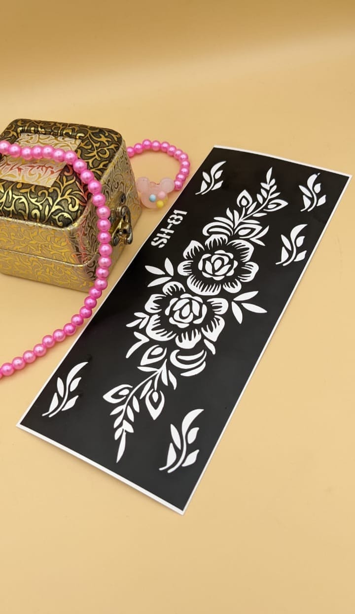 New Mehndi Design Henna stencil mehndi sticker | Daraz.pk