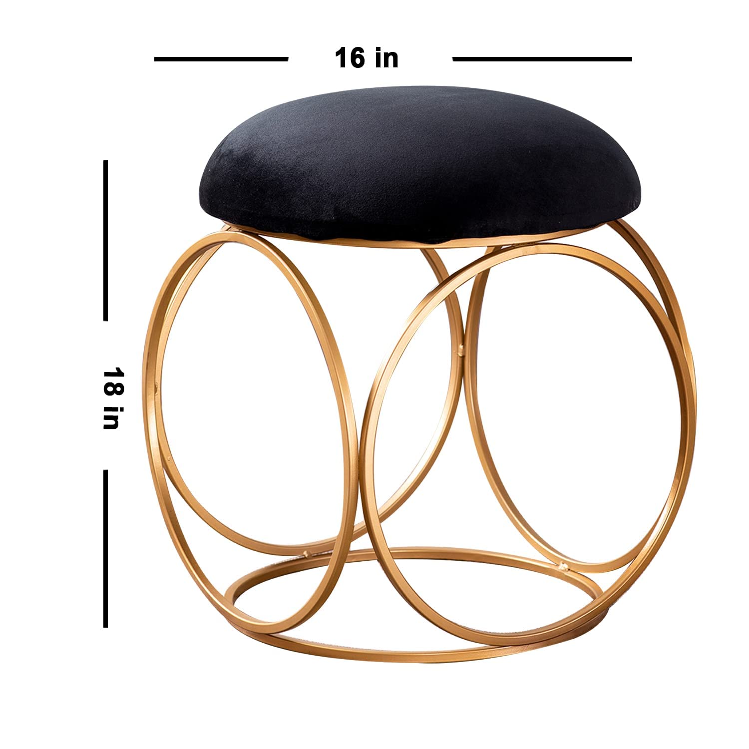 Ottoman Stool Stool For Living Room Metallic Side Table Stool Ottoman ...