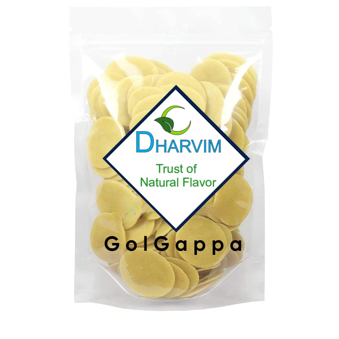Dharvim Ready to Fry Dry Golgappa Packet Panipuri Papad Fryums (150 ...
