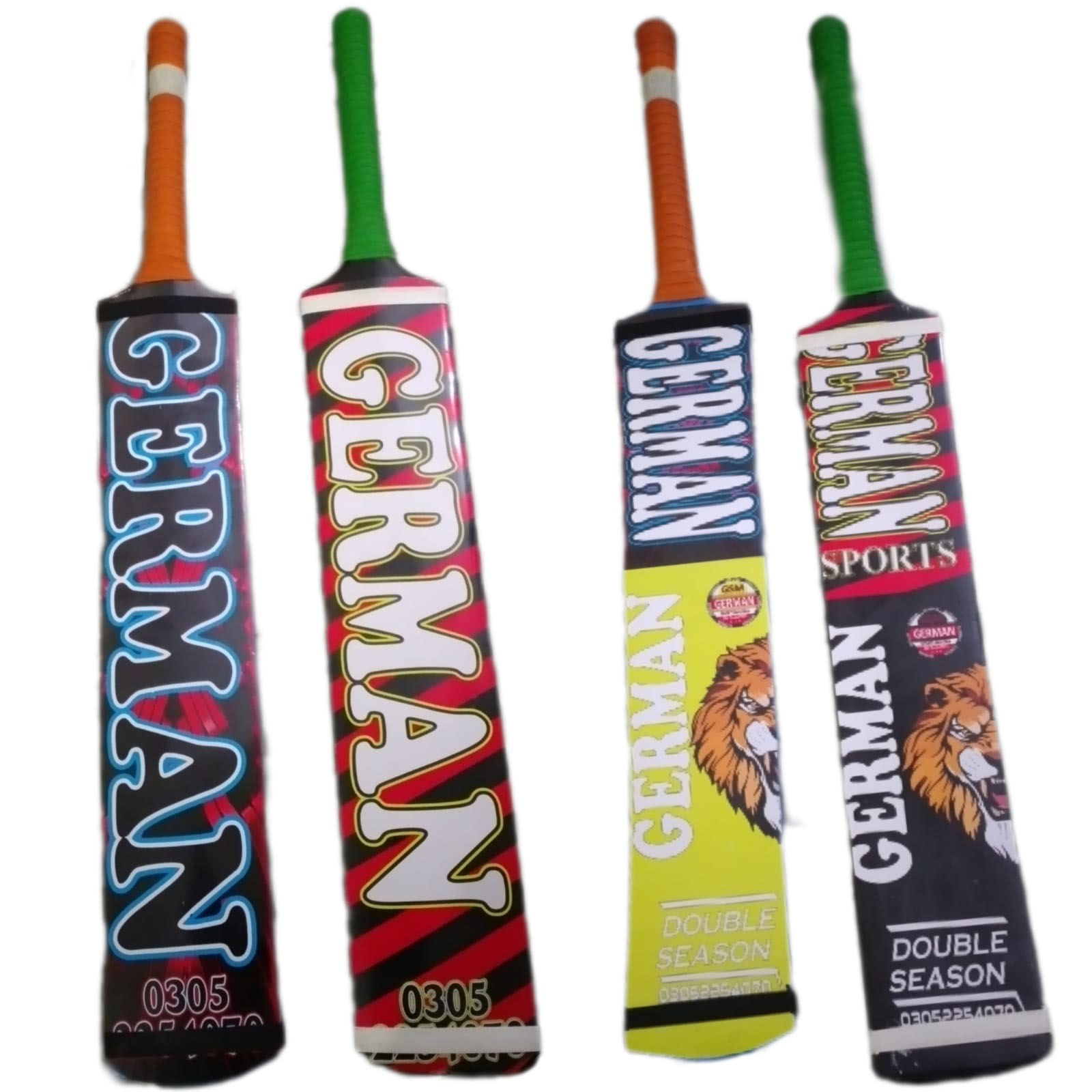 German Tiger Edition Cricket Bat – Half Cane Handle best for beginners ...