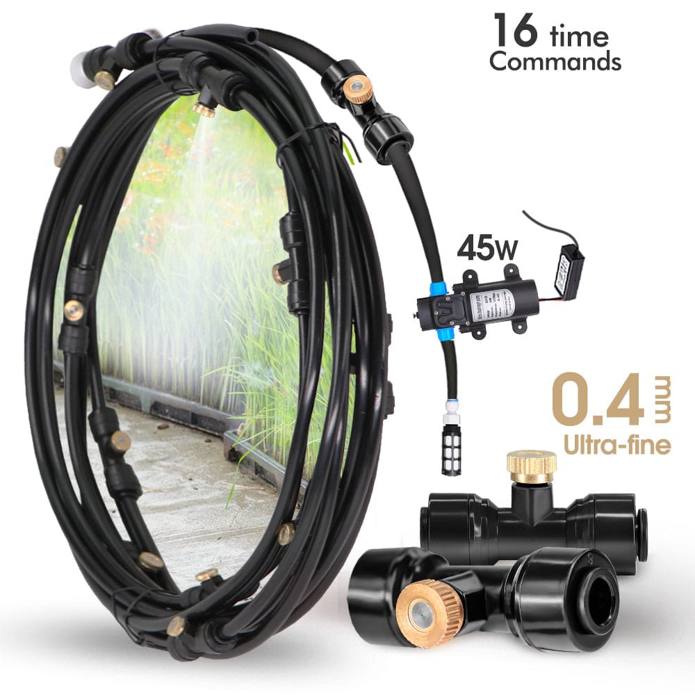 45W Dc Moter 0.6MM Patio Garden Greenhouse Trampoline Cooling Misting ...