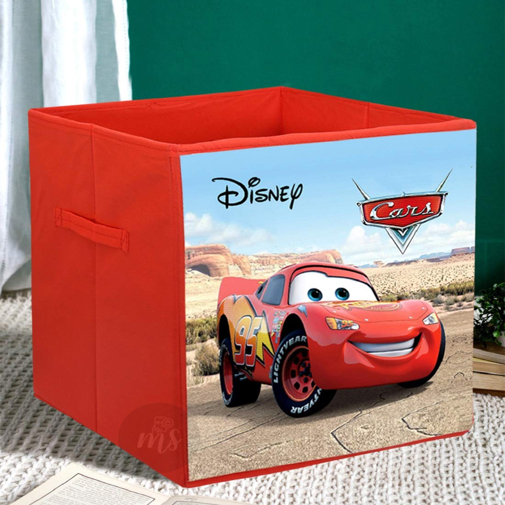 Diney Team Printed Foldable Storage Cubes Organizer Basket With Cover ...