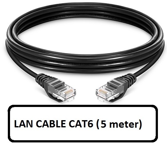 5 meter LAN Cable / Ethernet Cable For Modem,PC, Laptop Cat 6 Blue 0r ...