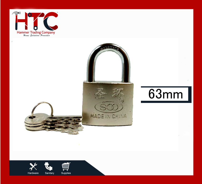 Heavy Duty Security Lock,Pad Lock With 4 Keys | Daraz.pk