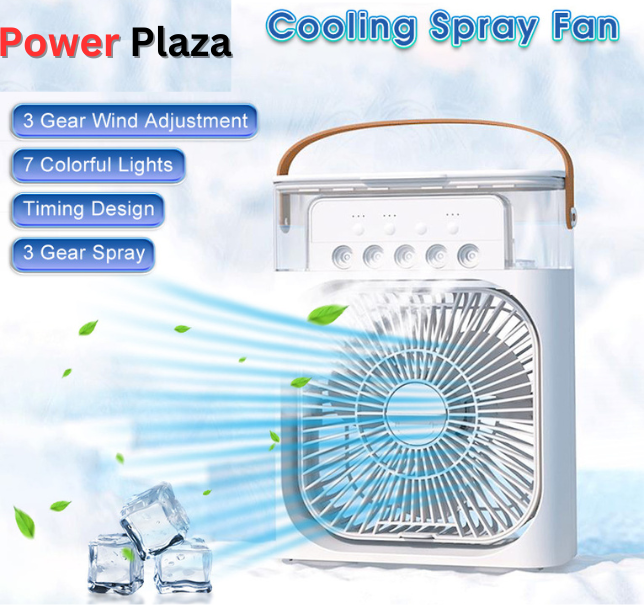 Premium 3 In 1 Desk Cooling Fan Spray Fan Quiet Cooling Air 3 Gear Wind ...