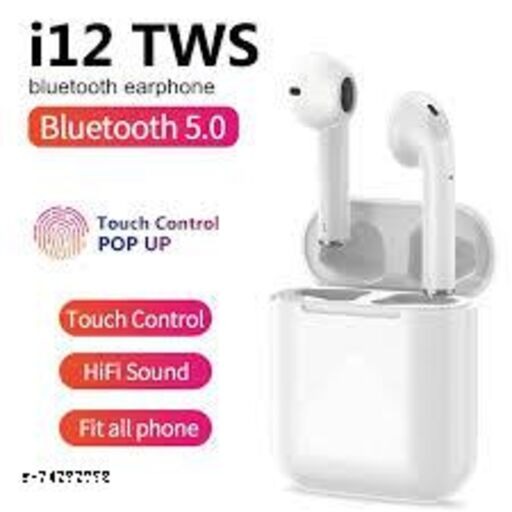 inPods 12 True Wireless Earbuds BT V5.0, Stereo, Power Bank, Black ...