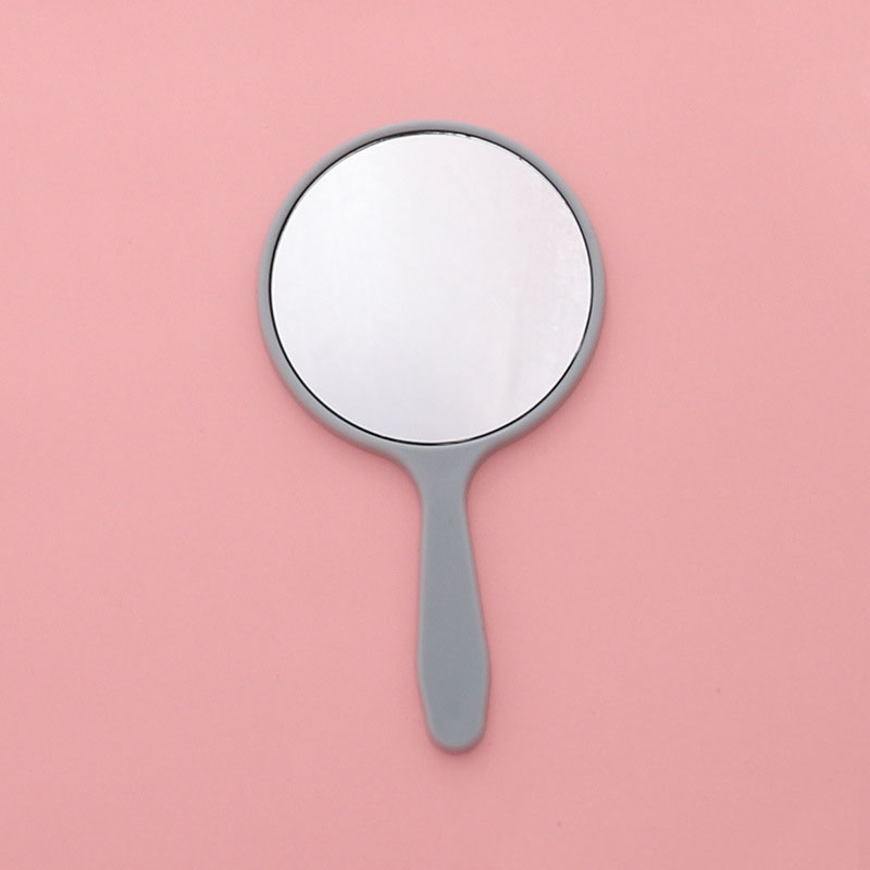 Handheld Makeup Mirror Round Vanity Mirror with Handle Hand Mirror ...