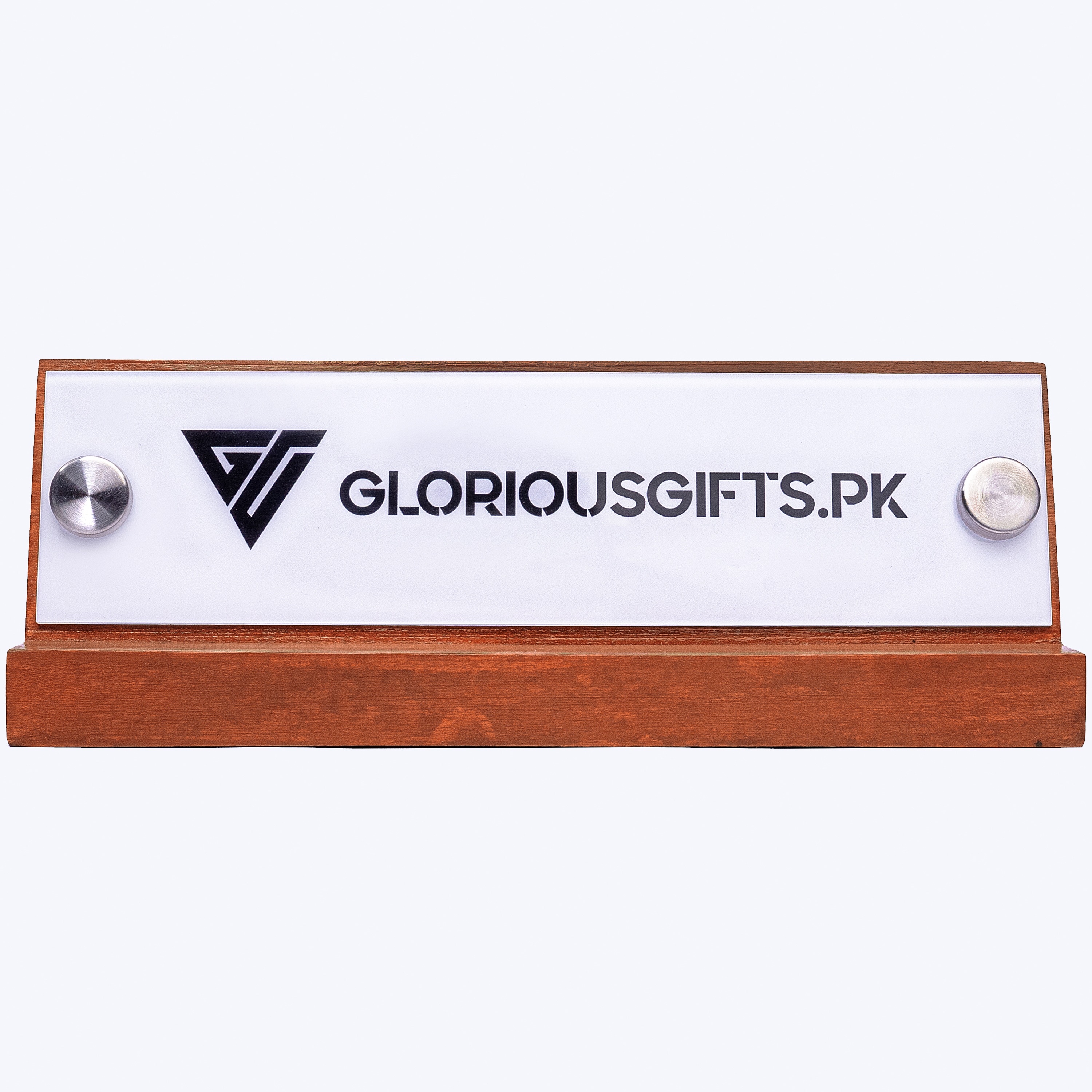 Table & Desk Name Plate with Card and Pen Holder, Officer Name Plate ...