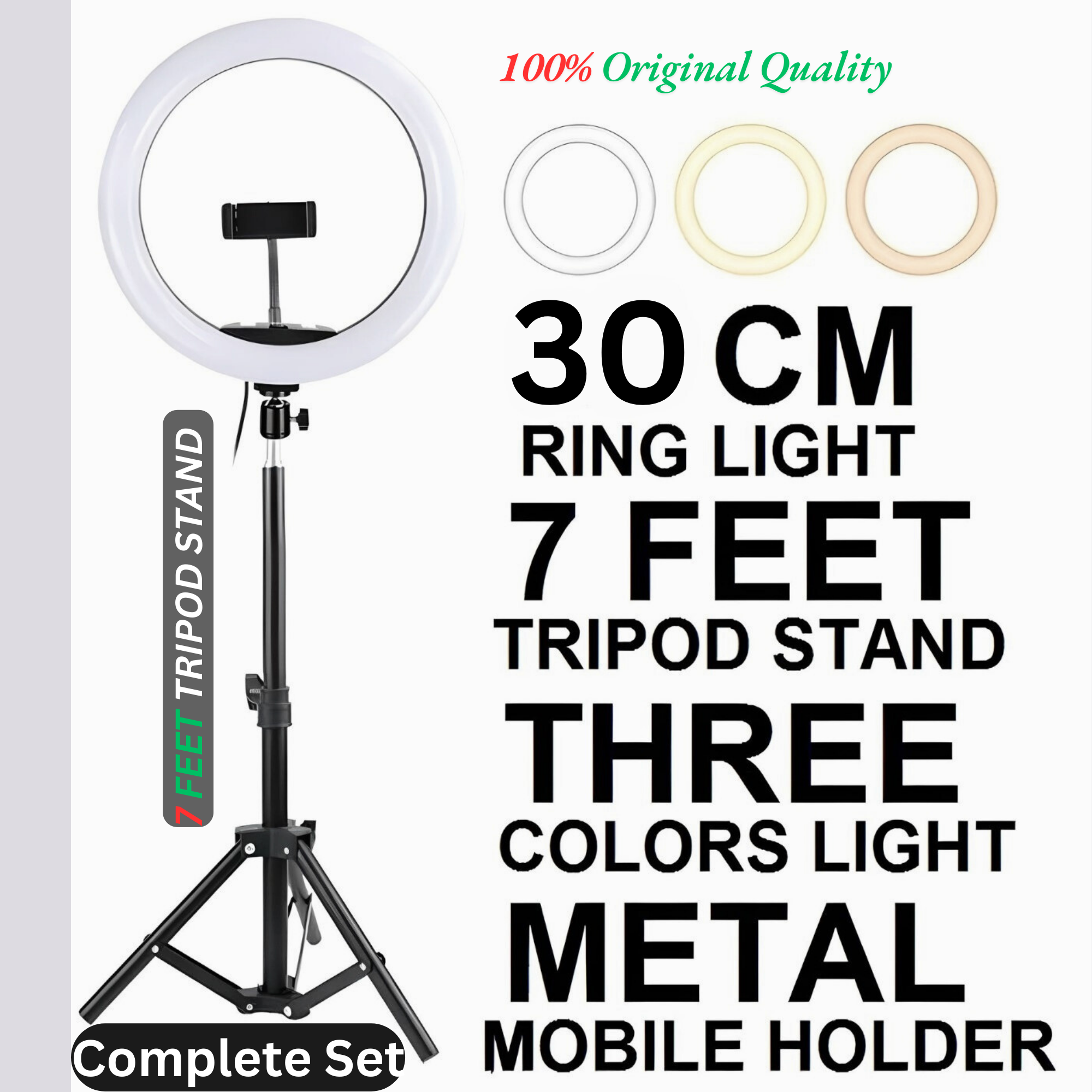 Ring Light with Stand, 26cm Ring Light, 33cm Ring Light, 36cm Ring ...