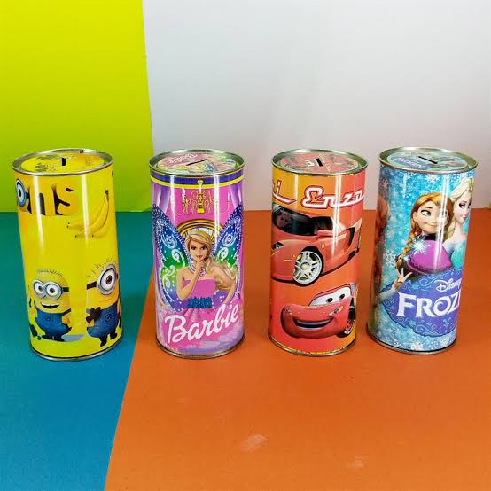 Cartoon Money box Coin Box Steel Saving box for Kids Character Gullak ...