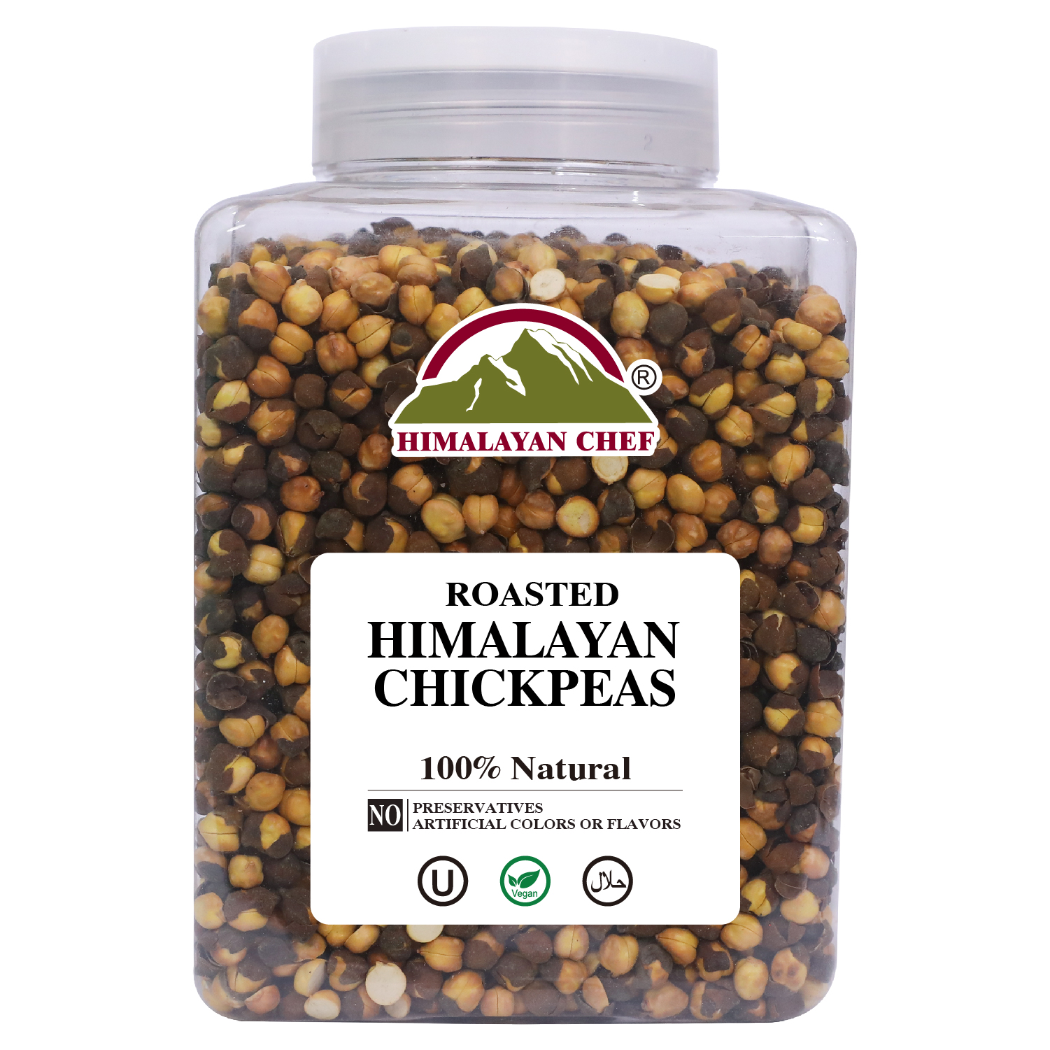 Himalayan Roasted Chickpeas - 908G | Roasted Chana Large Plastic Jar ...