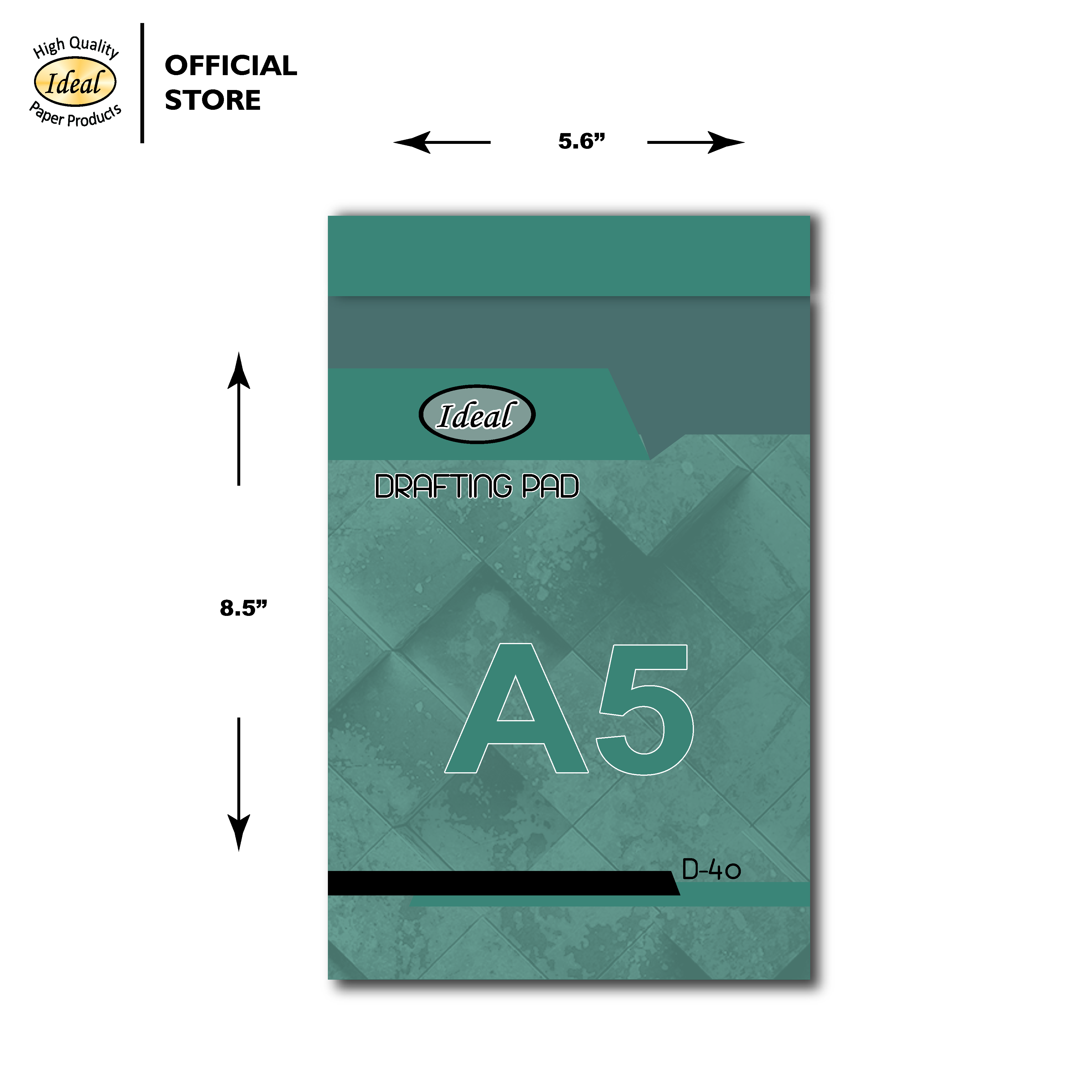 Drafting Pad D40 - Pack of 2 Pcs - Size A5 - Imported Paper | Daraz.pk
