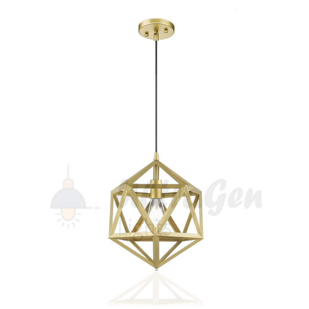 Hexagon Shape Hanging Lamp & Geometric Shape Lamp, Ceiling Lamp, Indoor ...