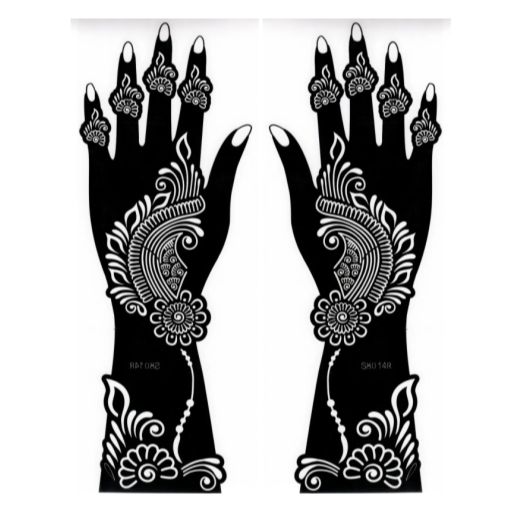 Mehandi stickers ,Mehendi Stickers for Girls,Women and Kids, Henna ...