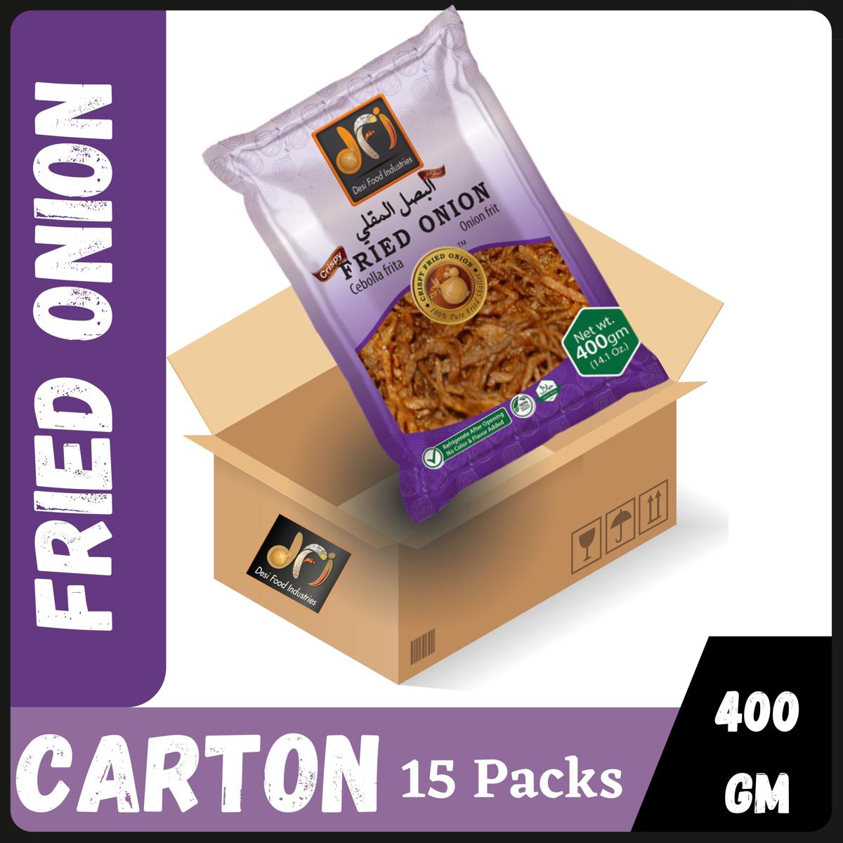 DESI FOOD INDUSTRIES Fried Onion - Crispy Fresh Fried Onion - Carton ...