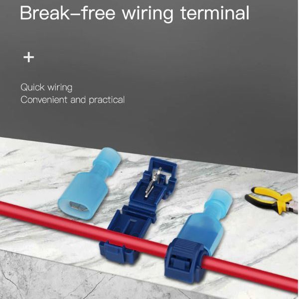 Quick Electrical Wire Connectors Snap Splice Lock Cable Terminals Crimp ...