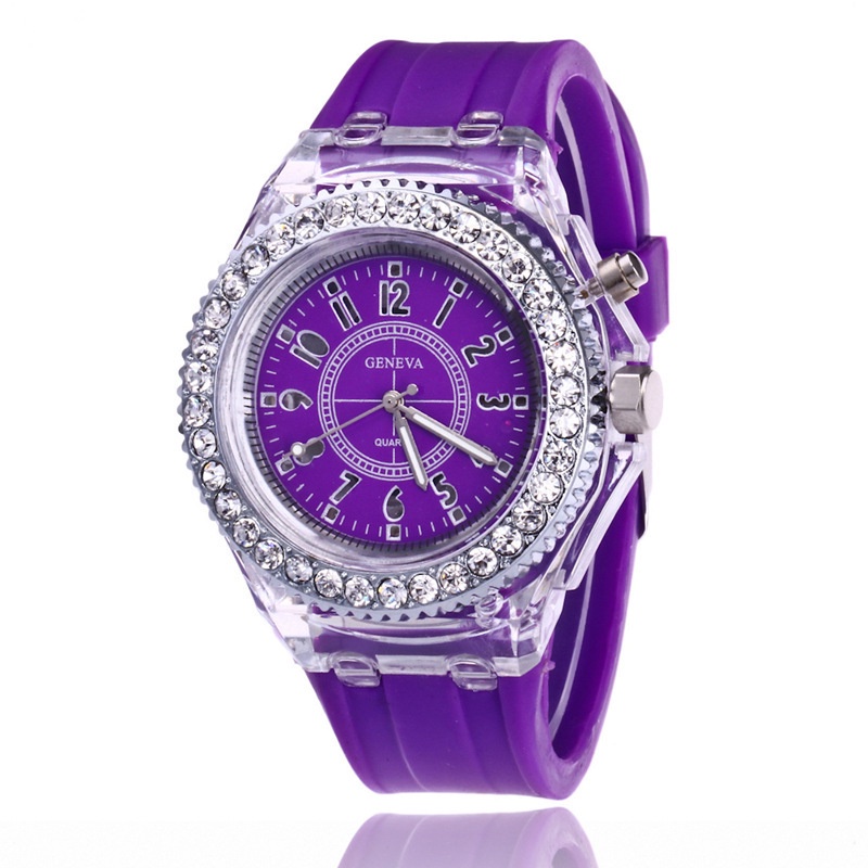 Girls Boy Flash Luminous Watch / Personalized Rhinestone LED Watch ...