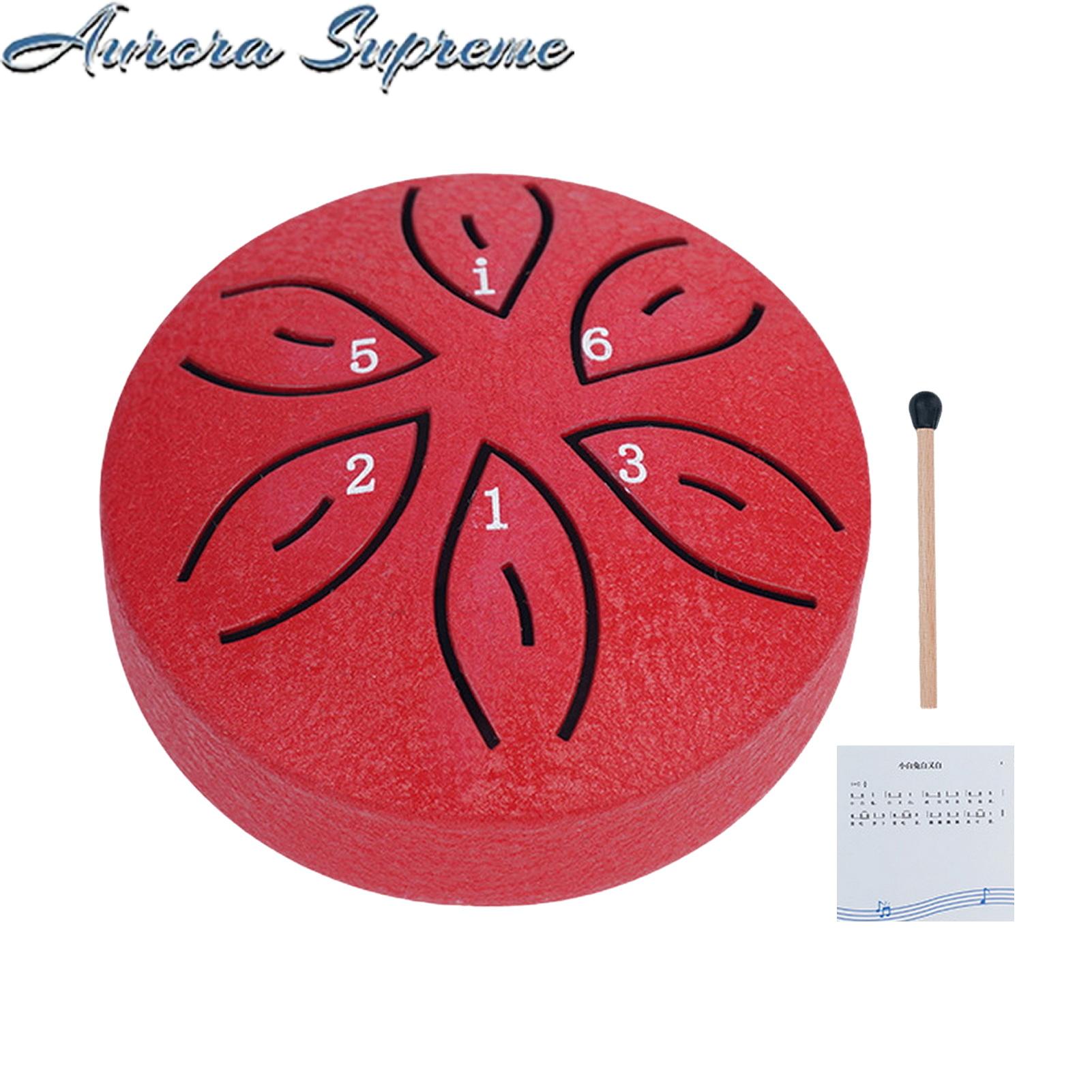 Healing Vibrations Instrument 6-note Steel Tongue Drum Handpan for ...