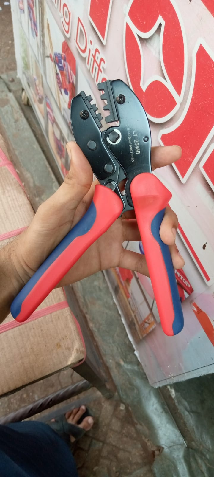 HSC8 6-4 Crimping Plier Hand Punch tool for (0.25-10mm) Tube thimble ...