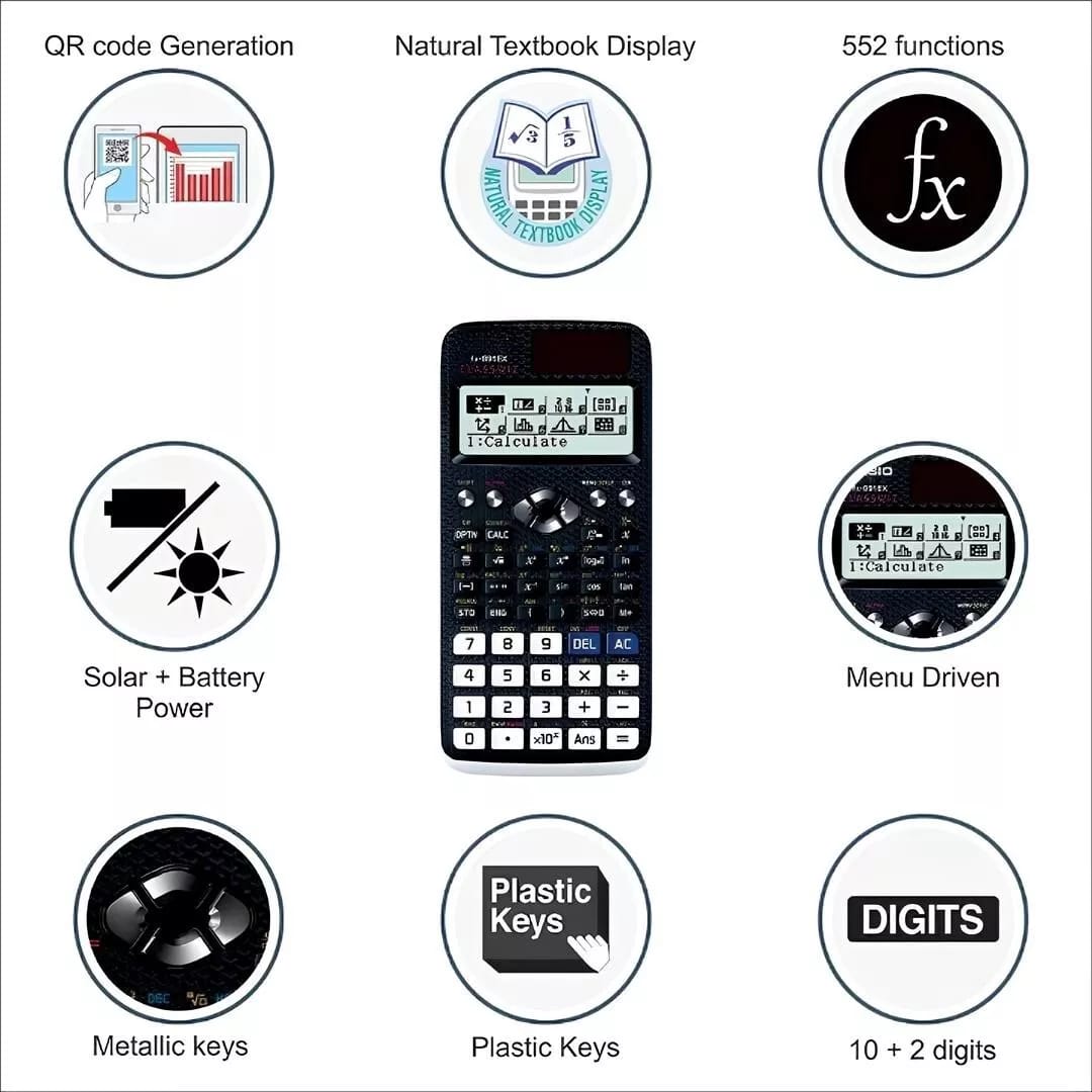 Class Wiz FX 991EX features Advanced Scientific Calculator 552 ...