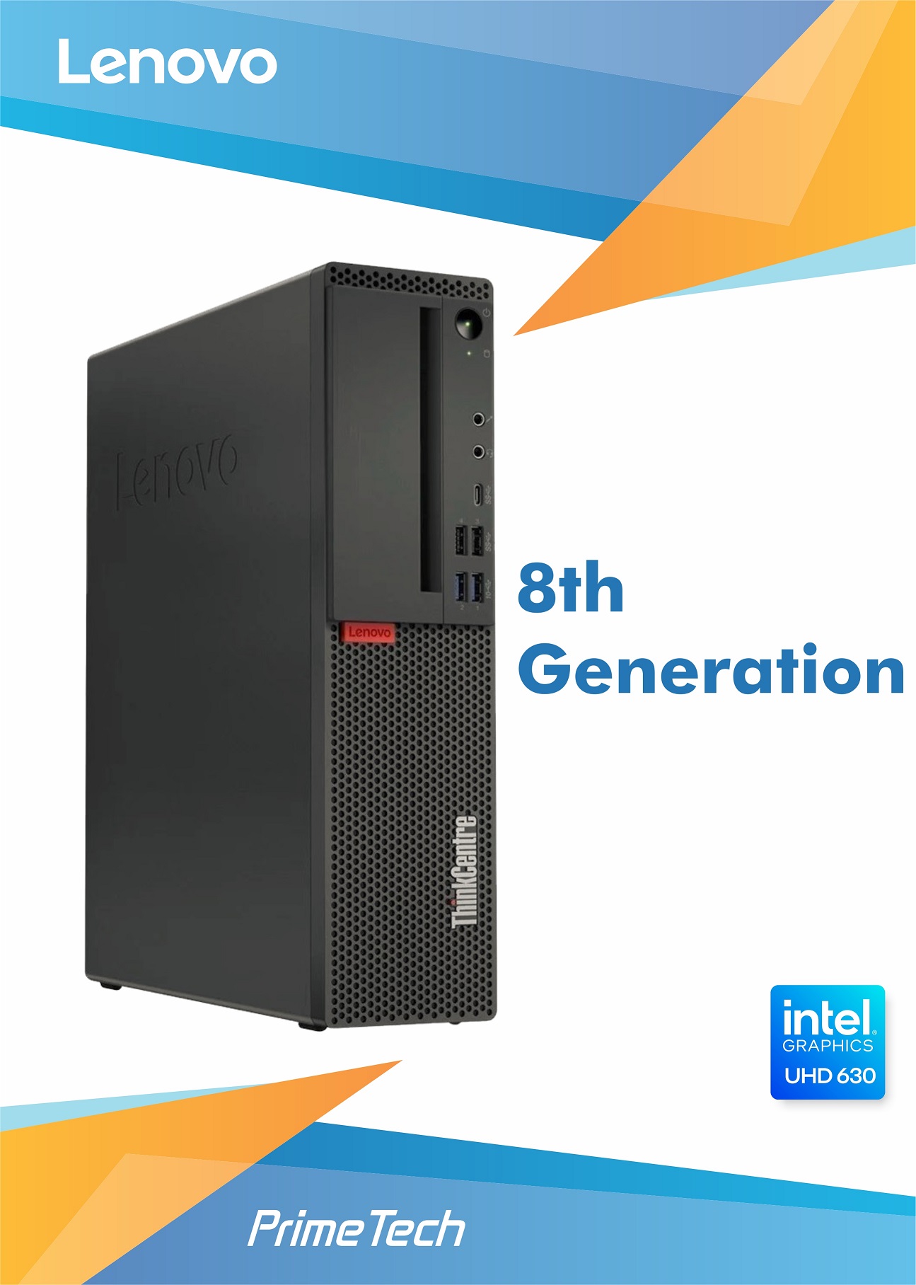 Lenovo 8th Gen SFF PC- Core i3 8th Processor, 16GB DDR4 RAM, 128GB NVMe ...