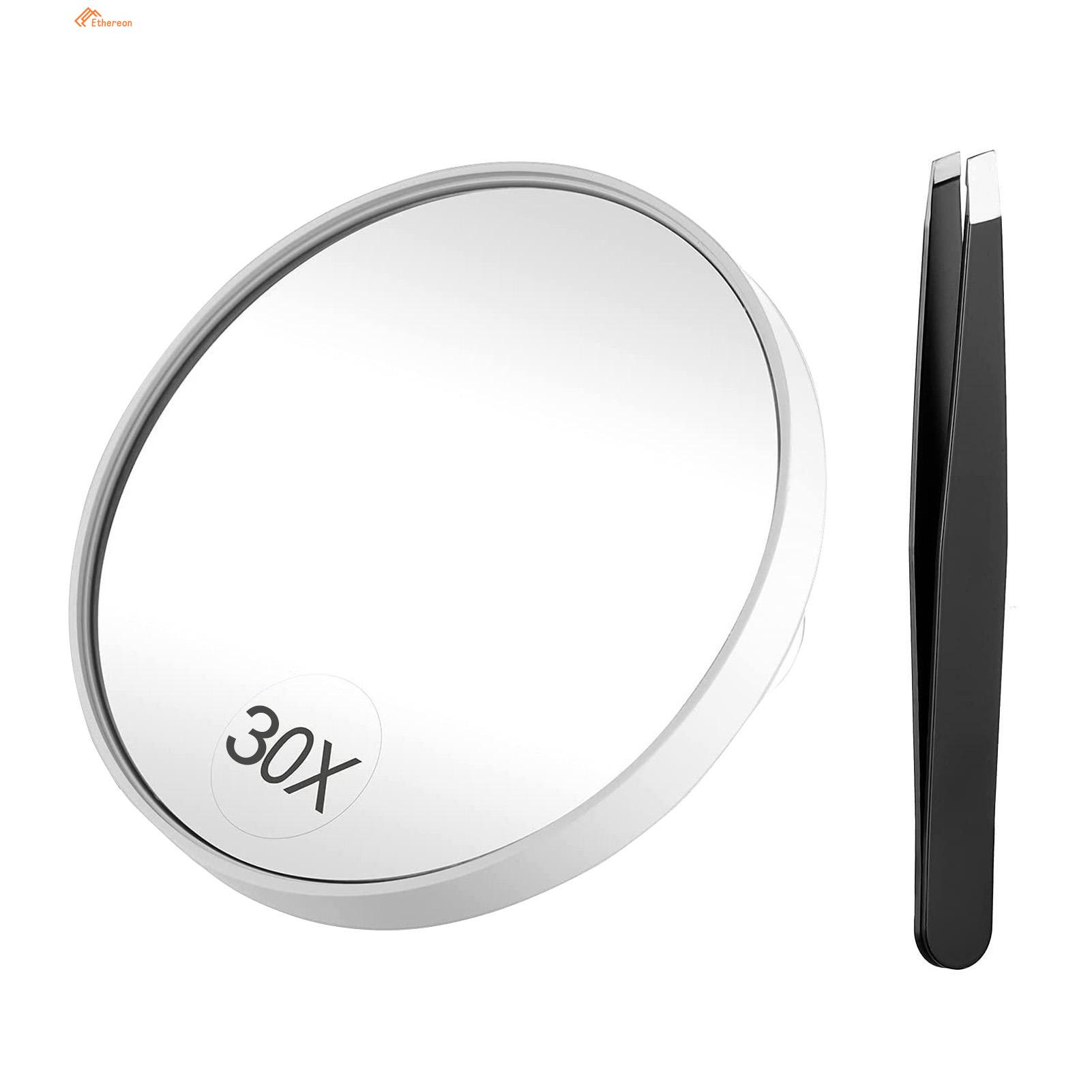 Ethereon Bathroom Mirror Easy to Use 30X Magnifying Anti-fog Magnifying ...