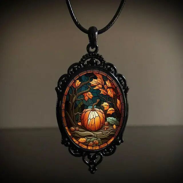 Gothic Vampire Cameo Necklace Women Men Fashion Pagan Witch Jewelry ...