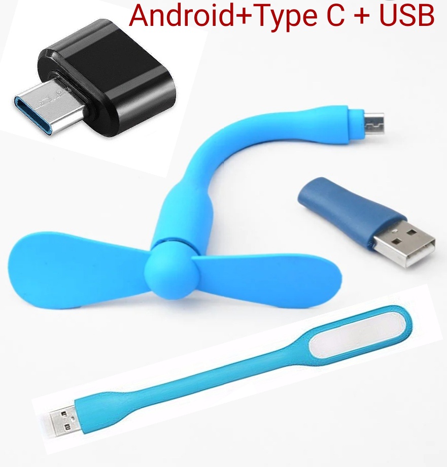 Mobile Phones Mini Electric Fan, Cooler For AND/TYPEC/USB Multicolor ...