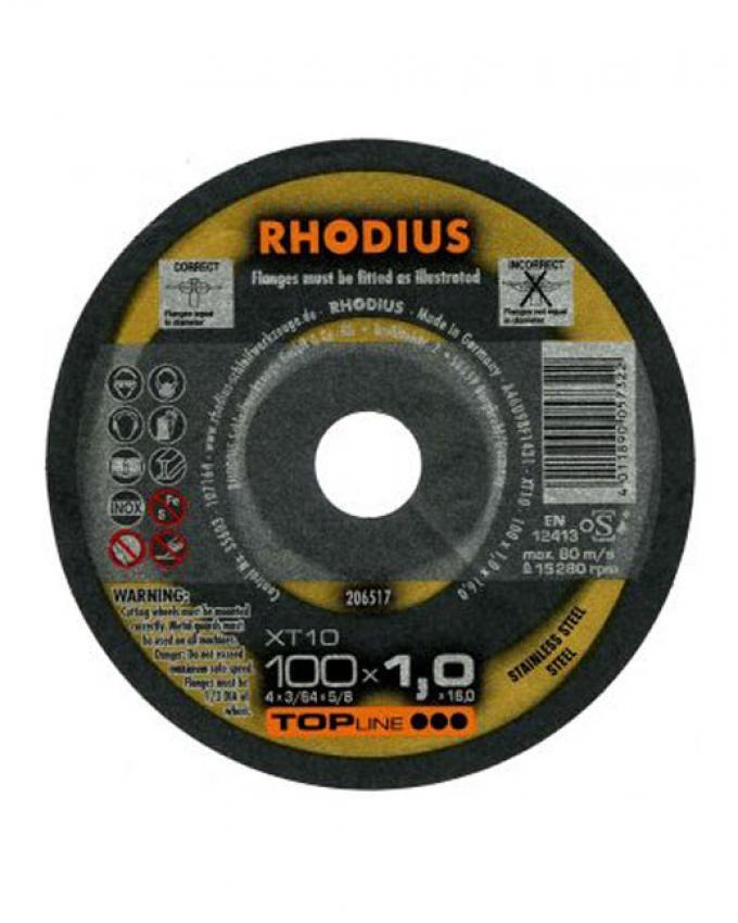 Rhodius Abrasive Metal Cutting Disc 4 - Black | Daraz.pk