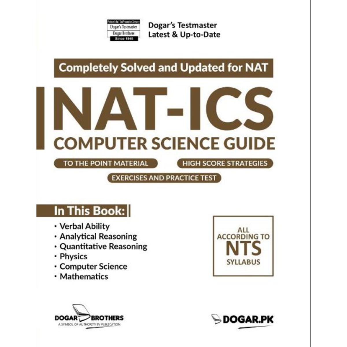 Dogar NAT ICS Complete Guide NTS Exam Preparation Book | Daraz.pk