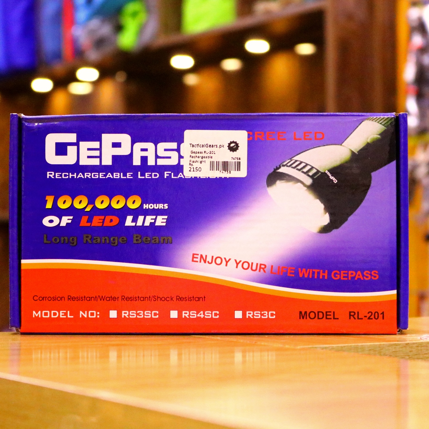 Gepass RL-201 Rechargeable Flashlight | Daraz.pk