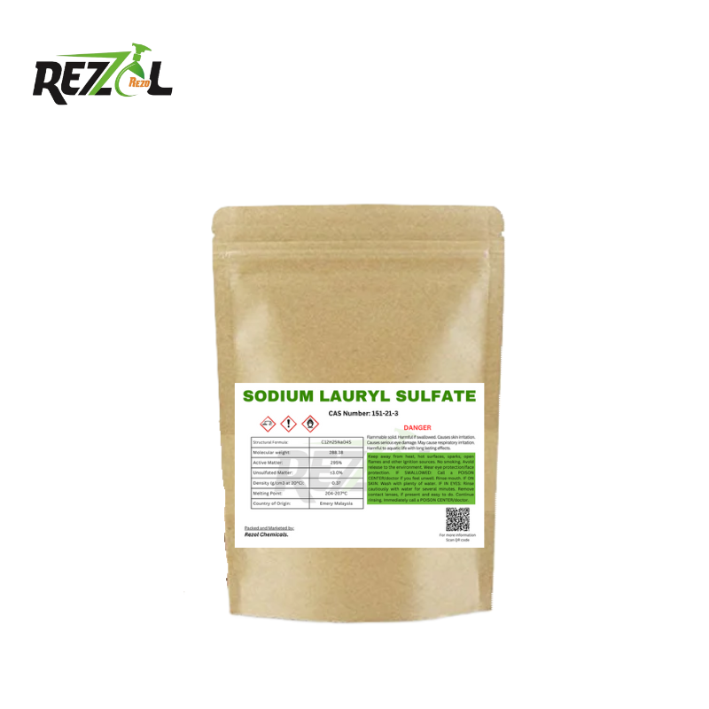 Rezol Sodium Lauryl Sulphate - 100g - SLS Powder - Sodium dodecyl ...
