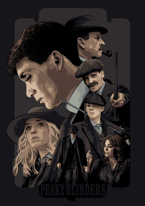 Thomas Shelby Peaky Blinders TV Show Enthusiasts Nostalgic Posters Room ...