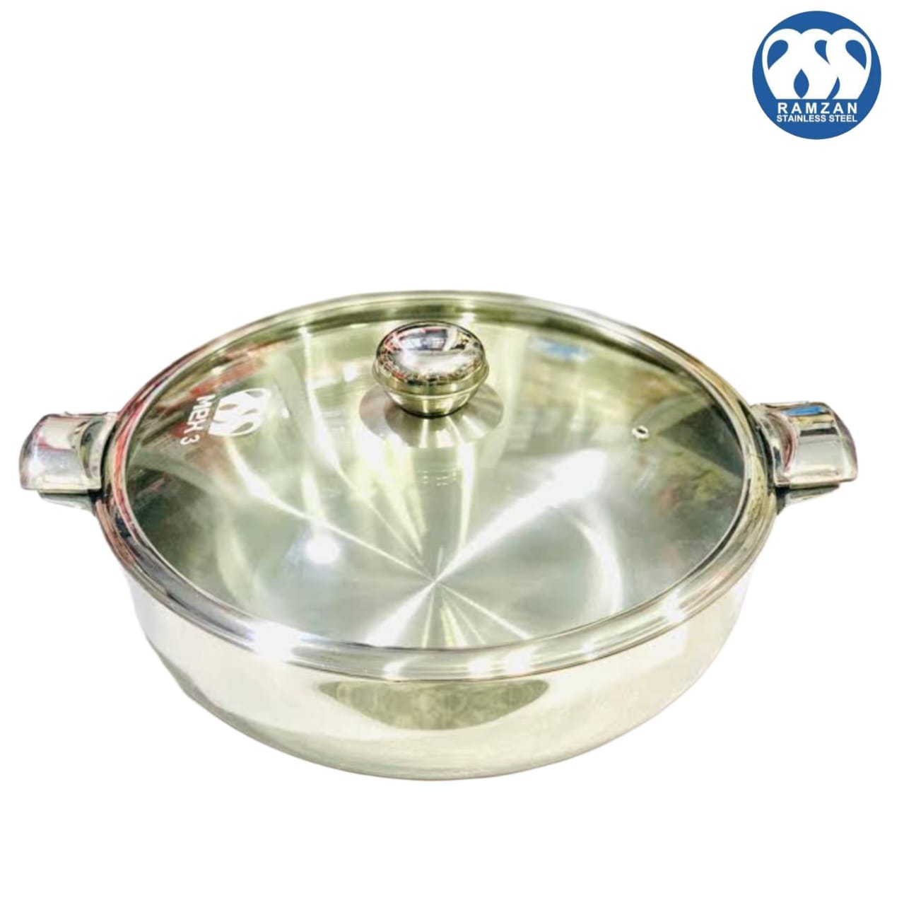 Alpha Stainless Steel Hot pot Max Glass Lid heavy guage best quality ...