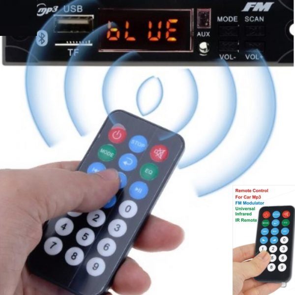 Mp3 Remote Control For Car MP3 FM Modulator Universal Infrared IR Car ...