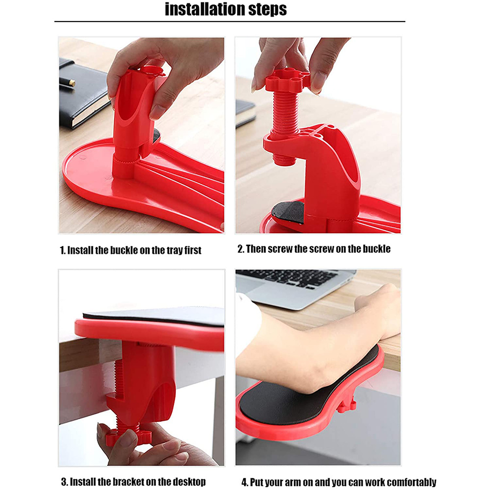 Attachable Armrest Pad Computer Table Arm Support Mouse Pads Arm Wrist ...