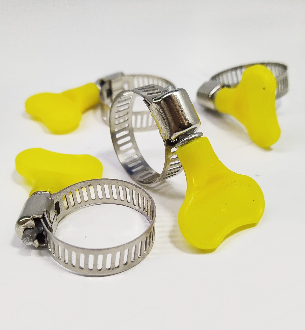 Pack of 6pcs 1 inch Water Pipe Adjustable Clamp Hoop 25mm Stainless ...