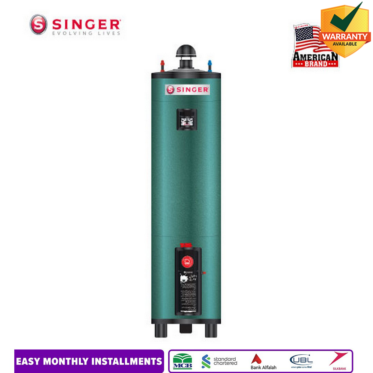 Singer Water Heaters -SWHAI-30 Golden/Green | Daraz.pk