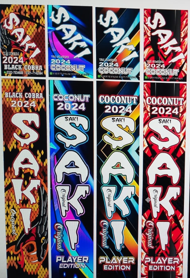 JD, SAKI, GERMAN Full Sticker & Half Sticker Complete 1 Set Front or ...