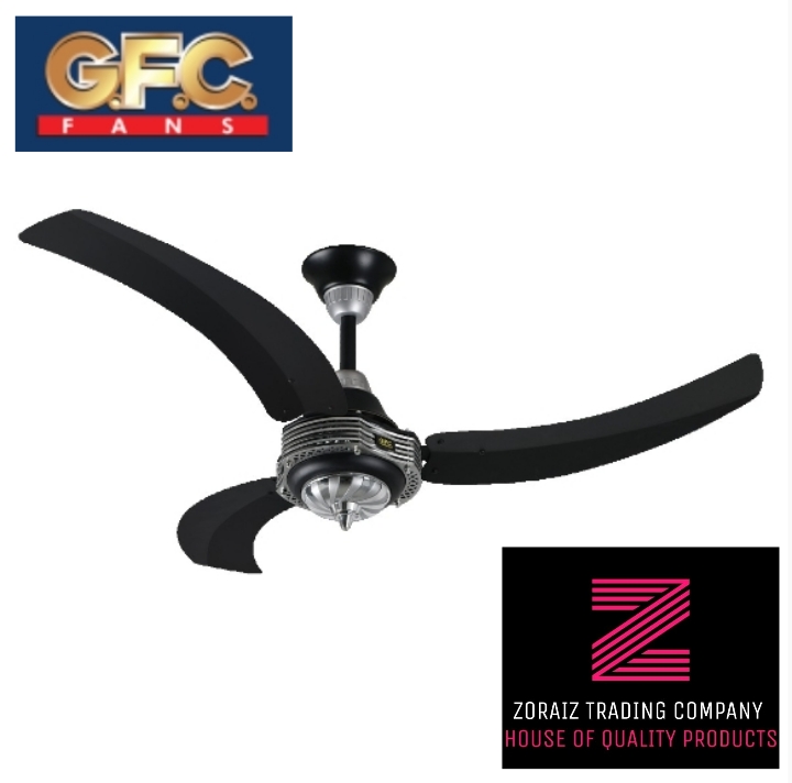 GFC Fan Ceiling 56''Dominant Model Black Silver Color Pure Copper Wire | Daraz.pk