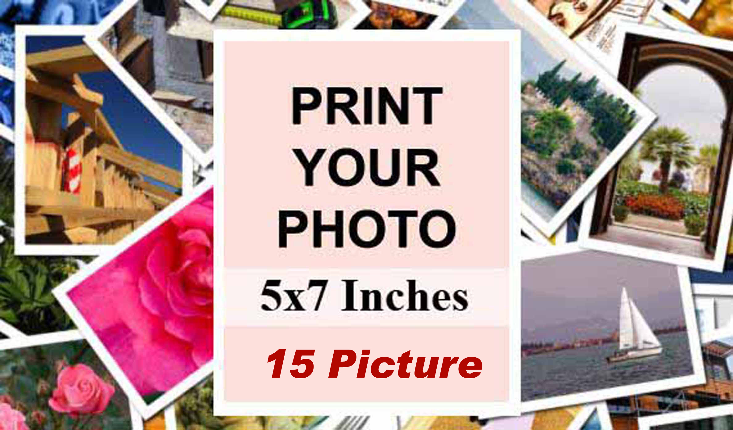 5x7 Customized Photo Print with Digital High Quality Resolution HD ...