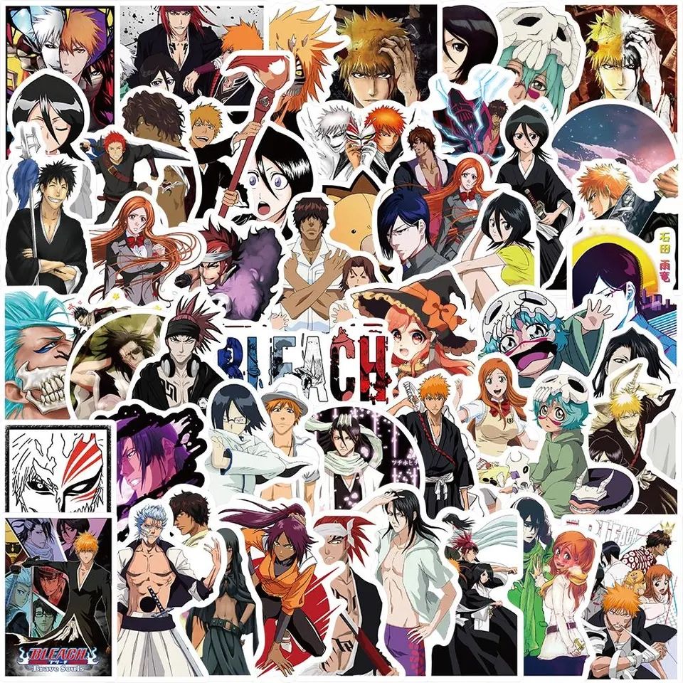 Bleach Anime Stickers Decals Skateboard, Laptop, Suitcase, Motorcycle ...