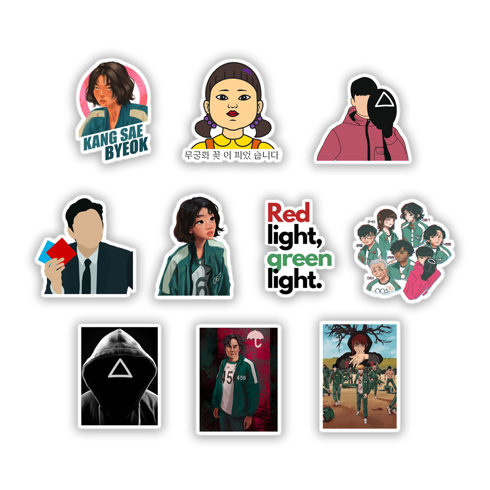 Squid Games Hero Stickers for Kids/Teens | Daraz.pk