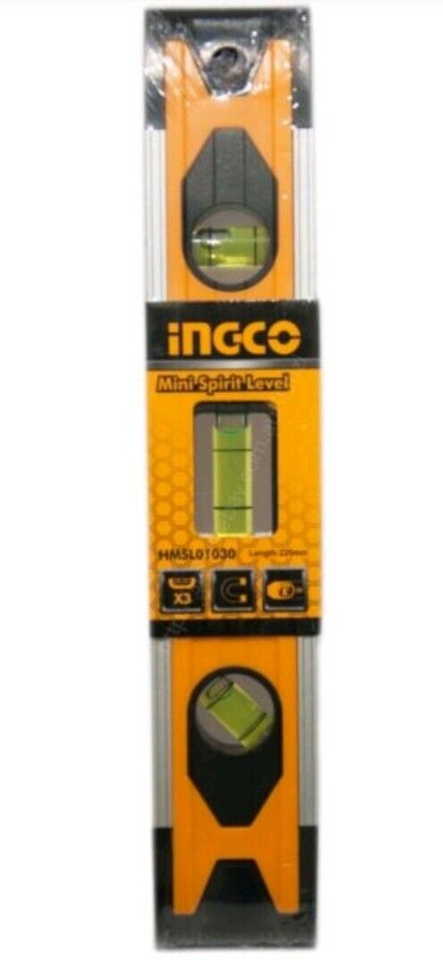 INGCO - Mini Spirit Level 225mm )Magnetic with 3 vials) | Daraz.pk