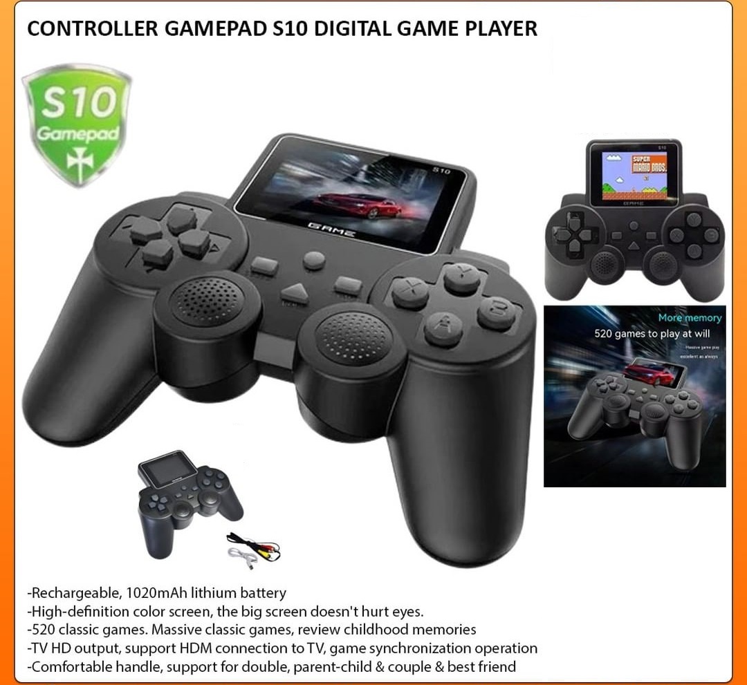 Classic S10 Game Stick With Super HD display Game Console with Gamepads ...