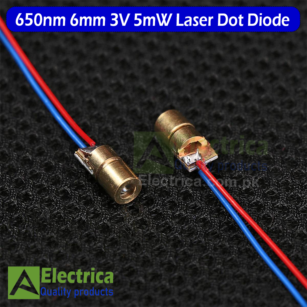 2 pcs 650nm 6mm 3V 5mW Laser Dot Diode Laser Diode for Arduino DIY STEM ...