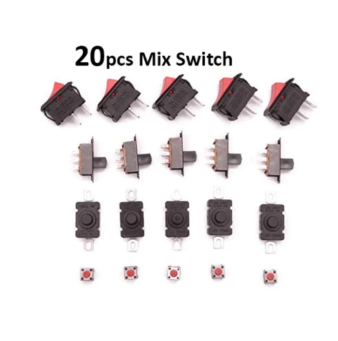 20pcs/40 PCS-DC Electric Switches Button Pack for DIYs, DC Motor ...