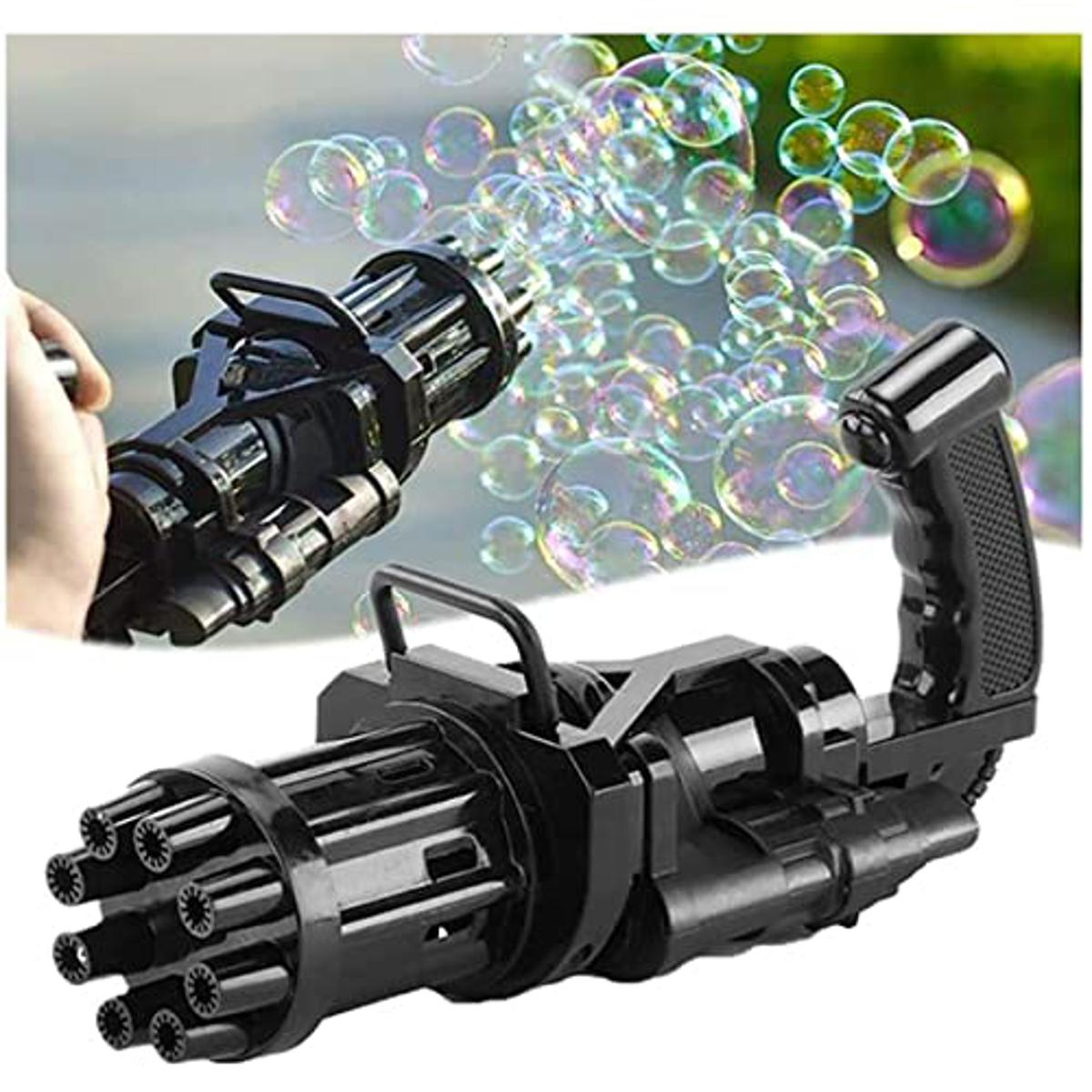 Bubble Gun Machine - 8 Hole massive Bubble Gun Gatling Toy -Summer Soap ...